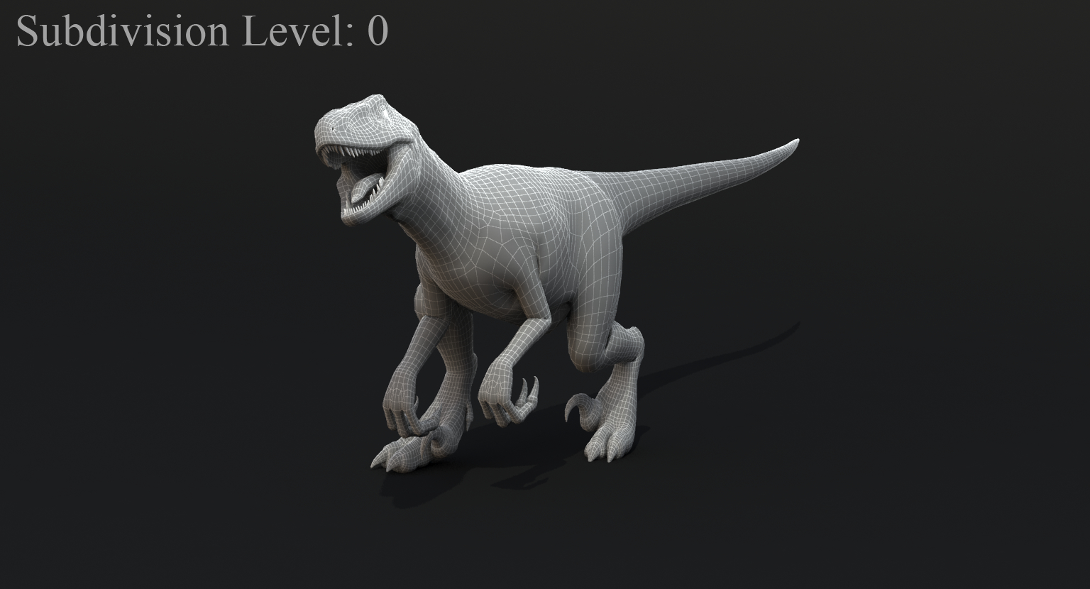 realistic velociraptor raptor animation max