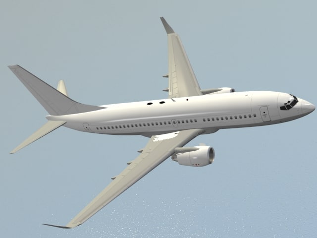 3ds max b 737-700 generic white