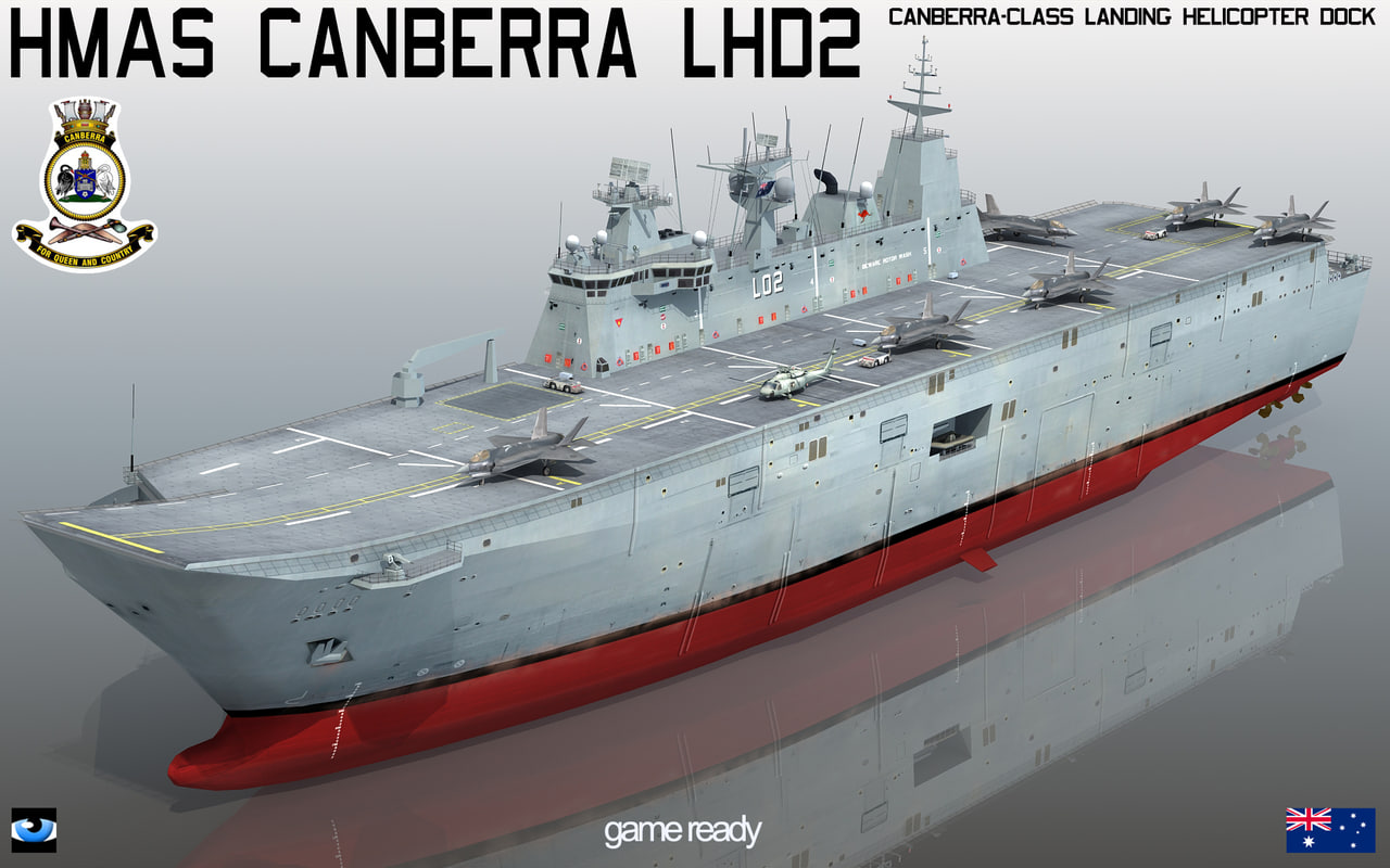 hmas canberra lhd 2 3d max