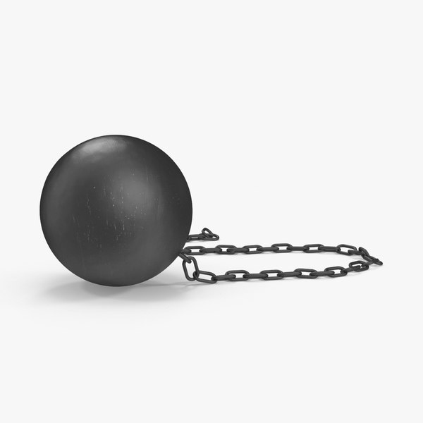 3d model of broken ball chain