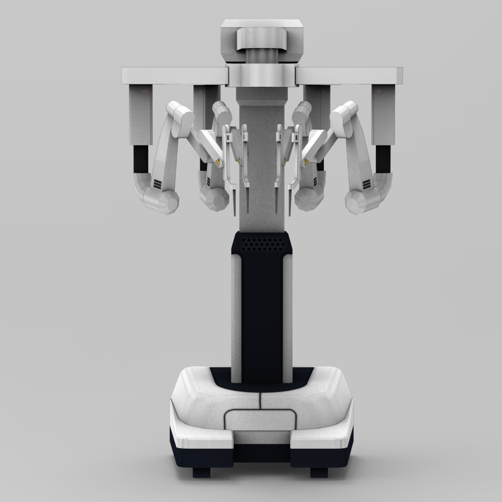 robotic surgery device operating table 3d model