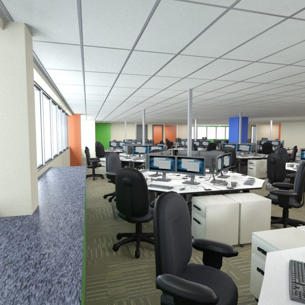 office environment 3d max