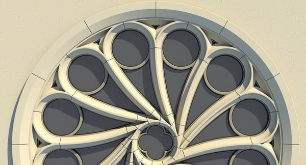 modèle 3D de Petite rosace gothique - TurboSquid 1035861