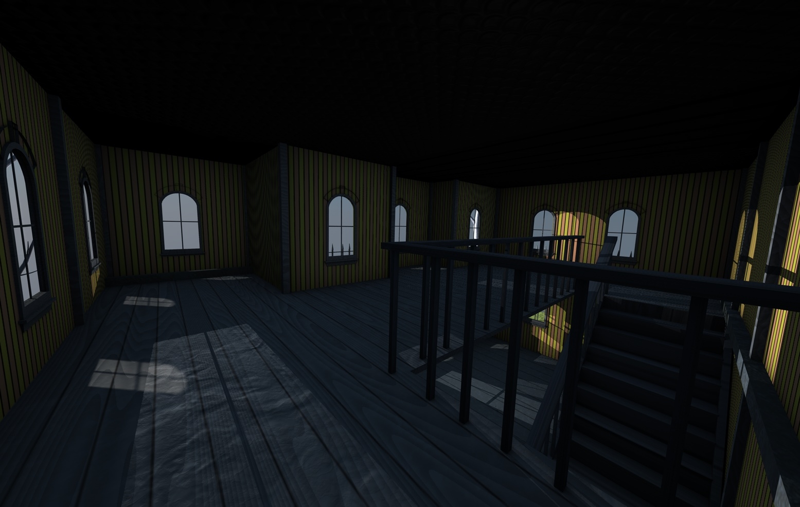 3d haunted house model