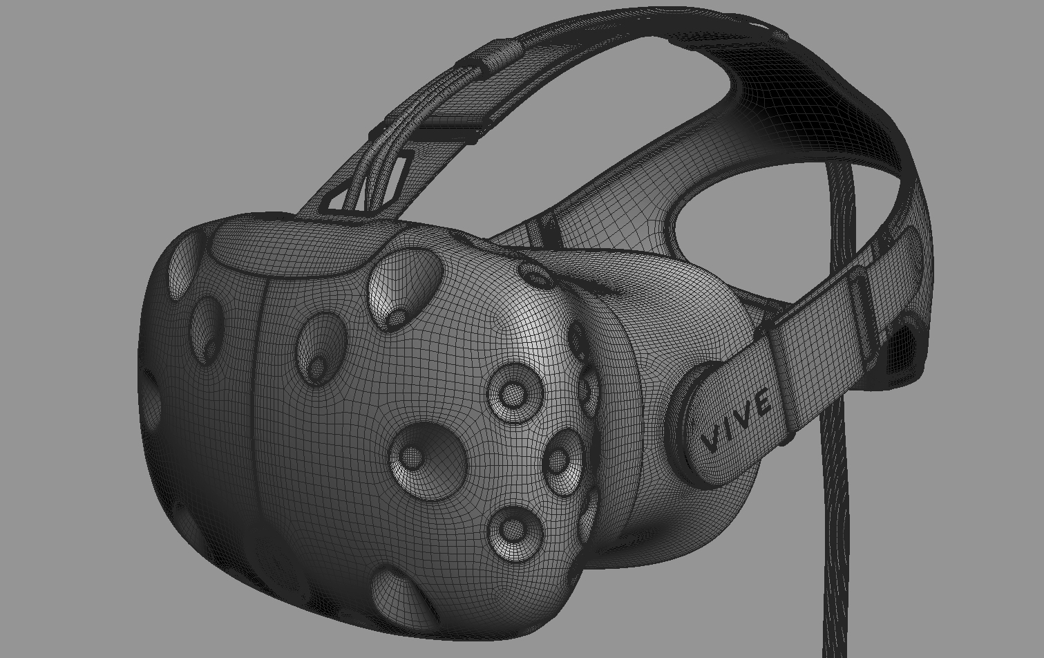 htc vive headset 3d max