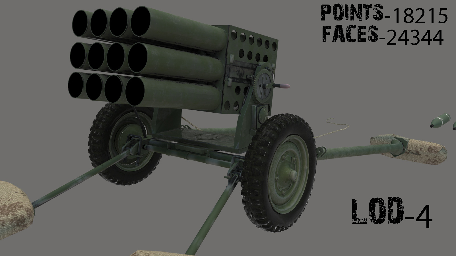 type-63 107mm mlrs 3d model