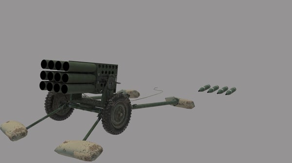 type-63 107mm mlrs 3d model