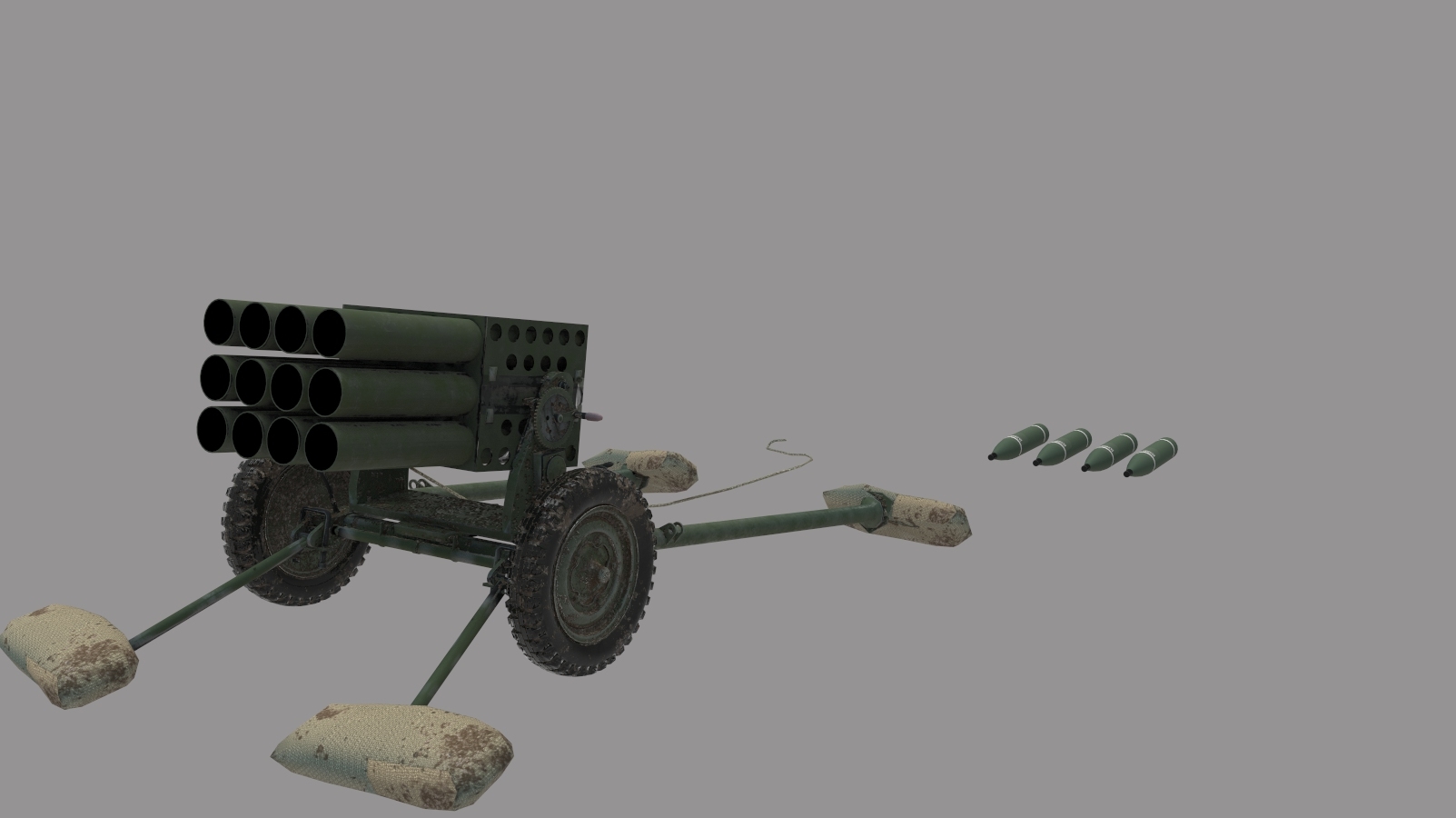 type-63 107mm mlrs 3d model