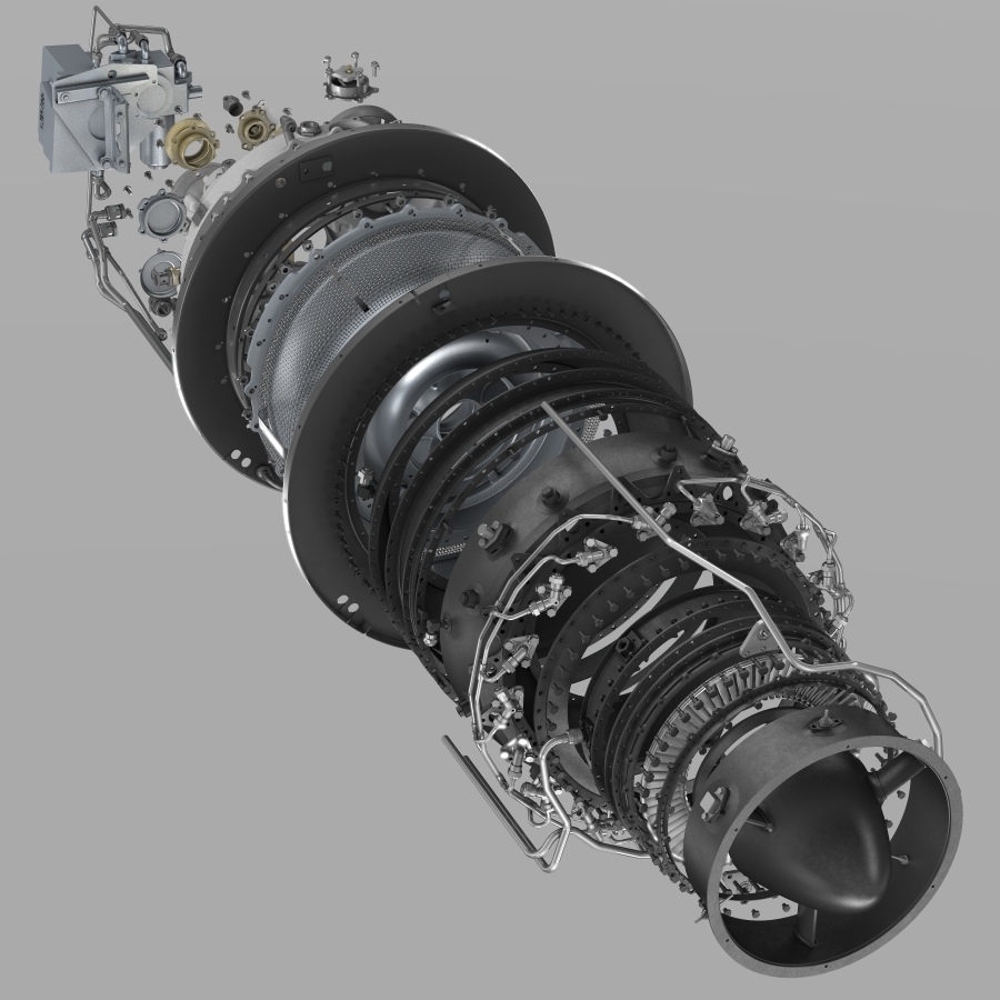 3d turboshaft engine vk-800v model