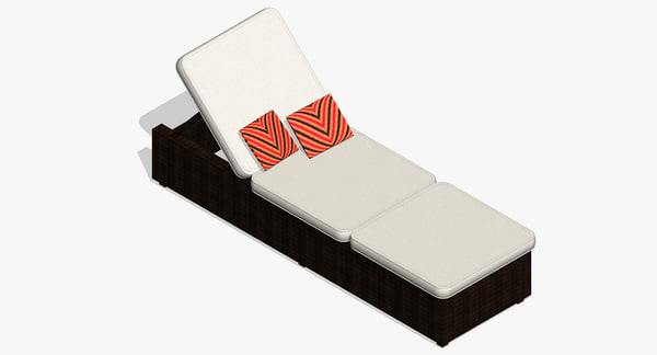 Building Revit Family Outdoor Sun Lounger