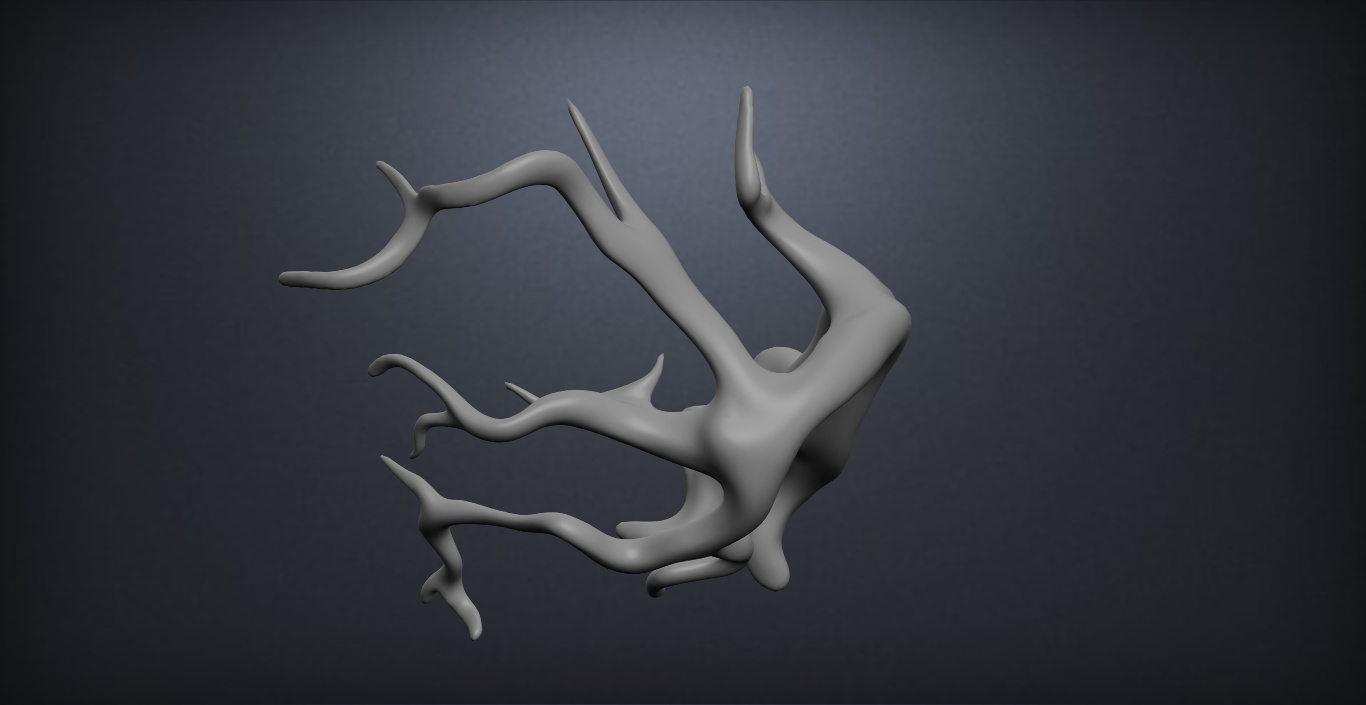 old fantasy tree 3d obj