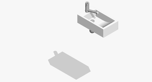 Building Revit Family Basin Wall hung