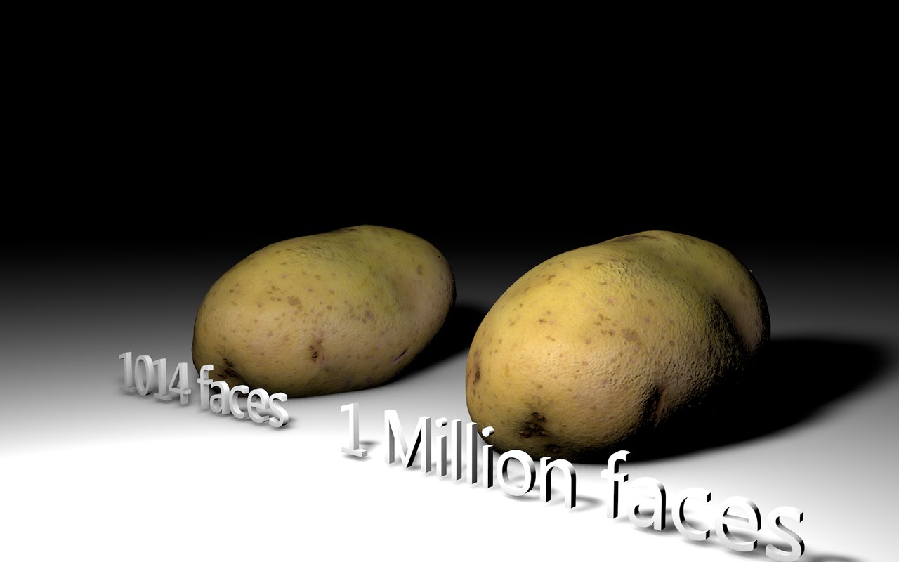 3d potato