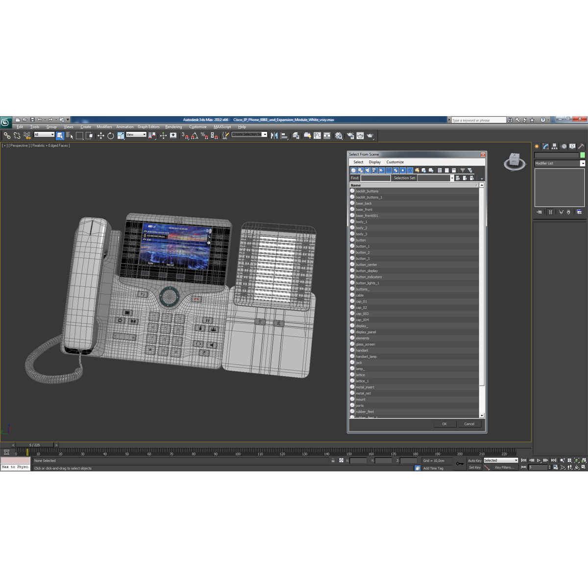 3d Cisco Ip Phone 8861