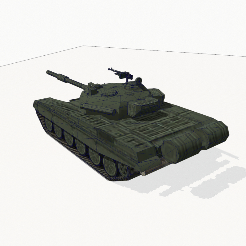 3d model t-72 battle tank