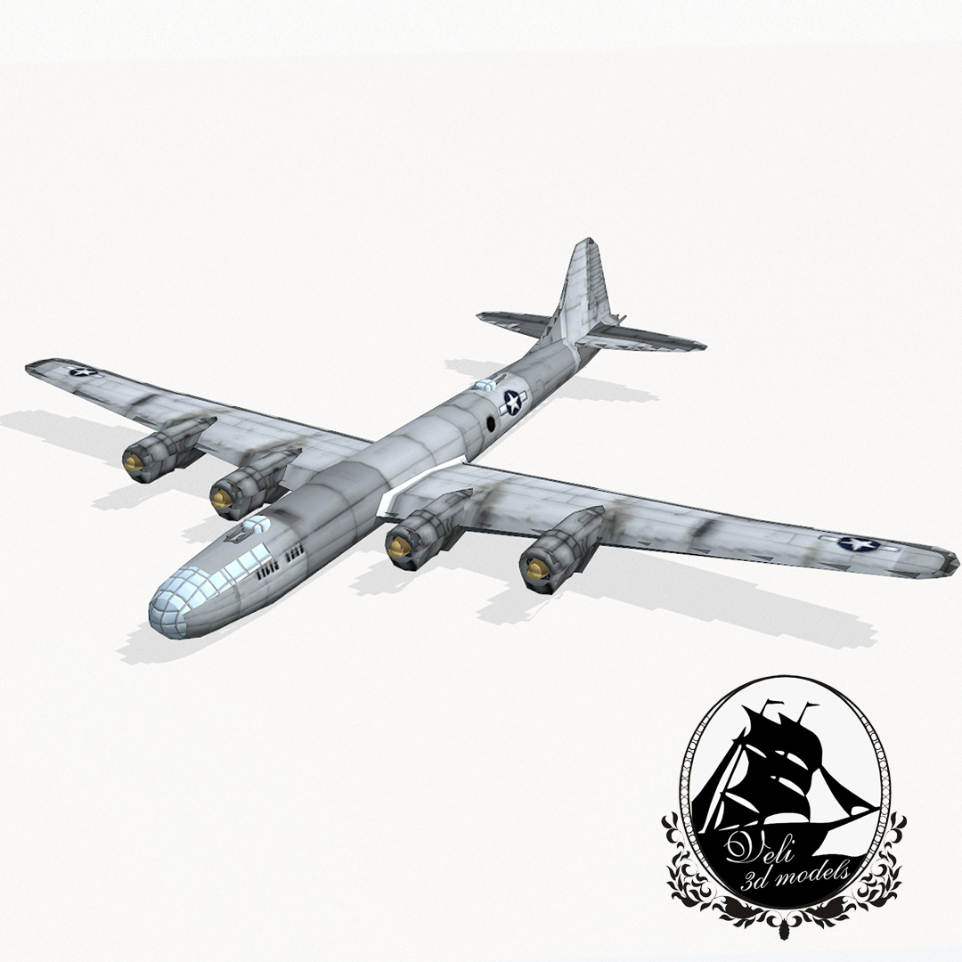 3D модель B-29 Суперфортресс - TurboSquid 1036496