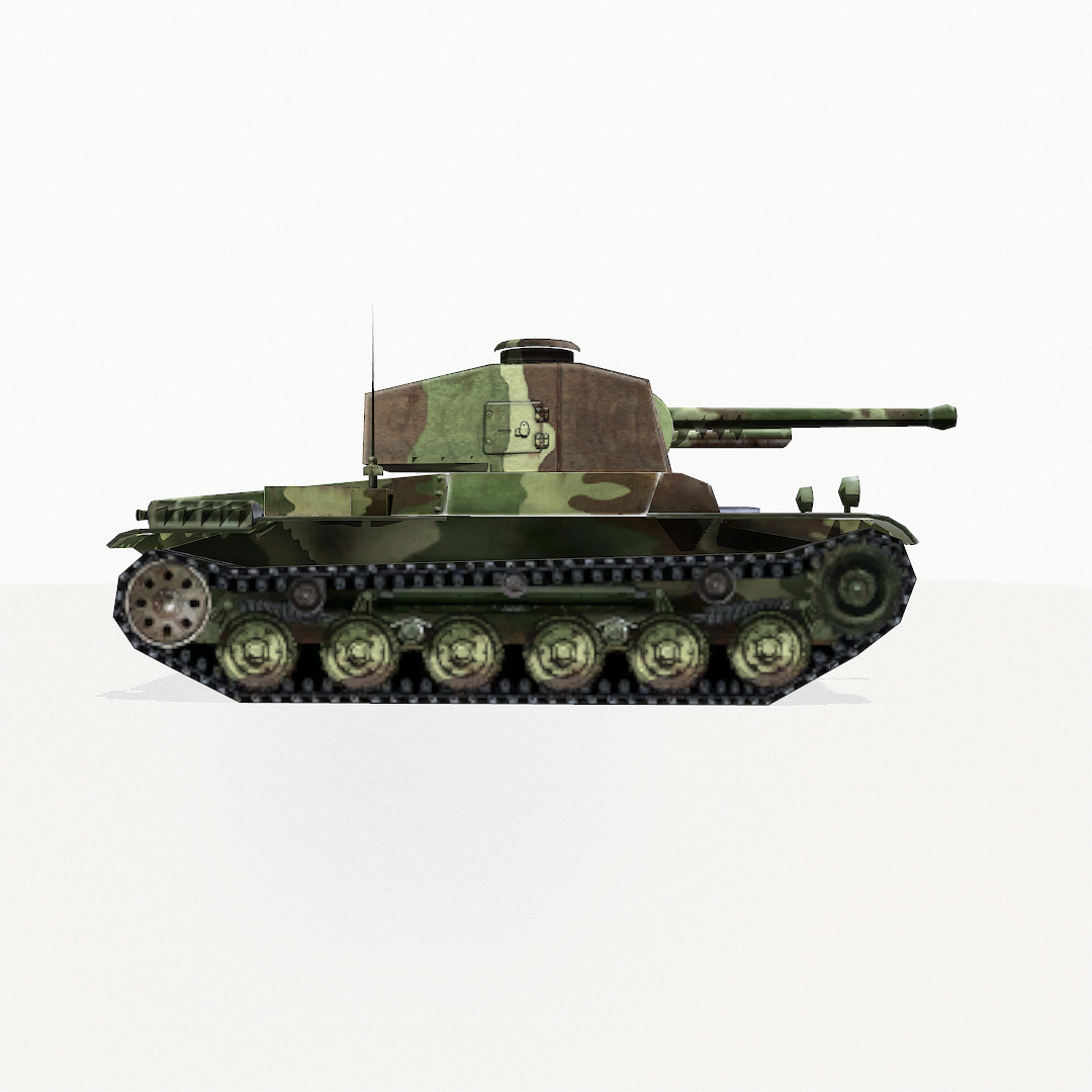 type 3 tank chi-nu 3d model