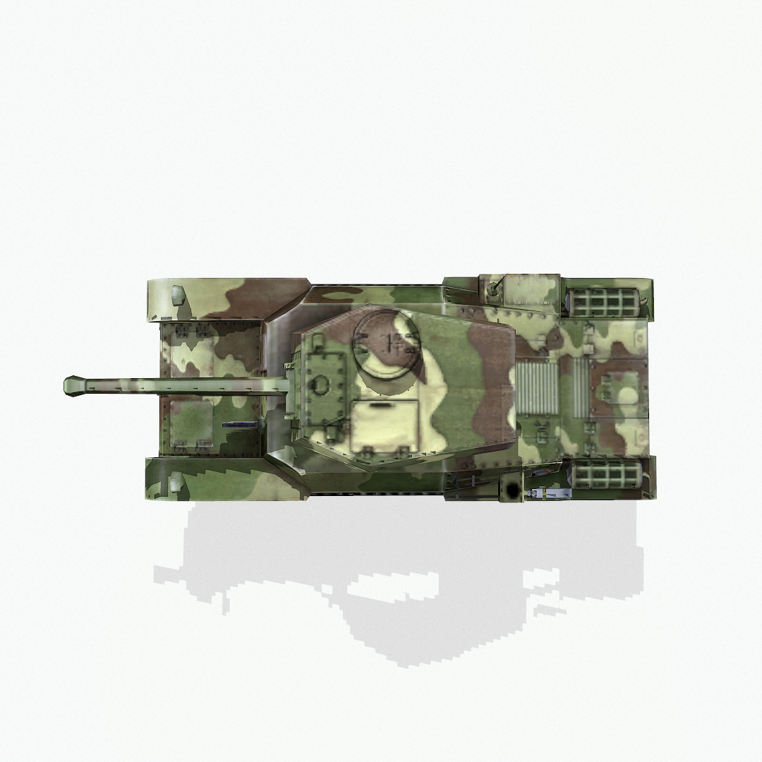 type 3 tank chi-nu 3d model