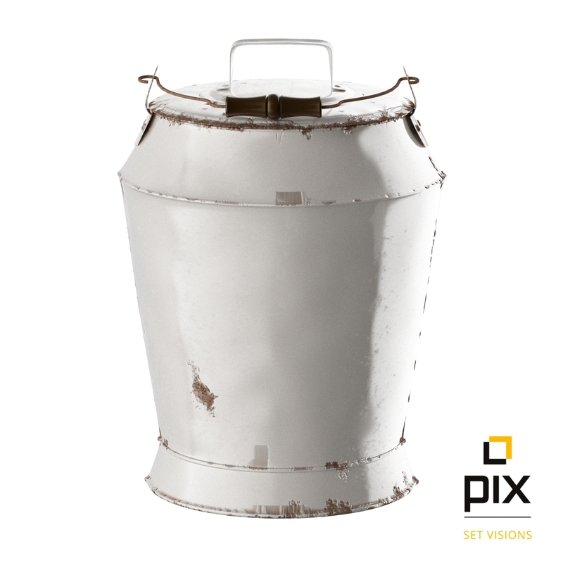max realistic rustic milk churn