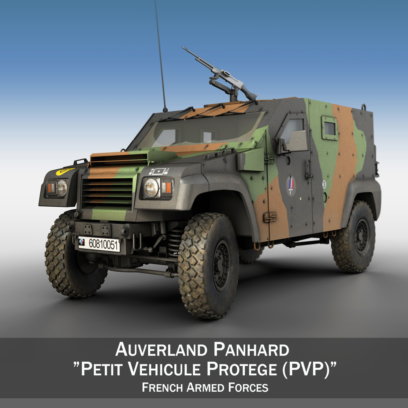 Auverland Panhard PVP - Französische Armee 3D-Modell - TurboSquid 554508