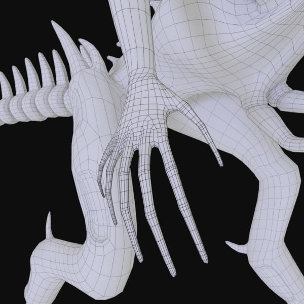 queen xenomorph 3d model