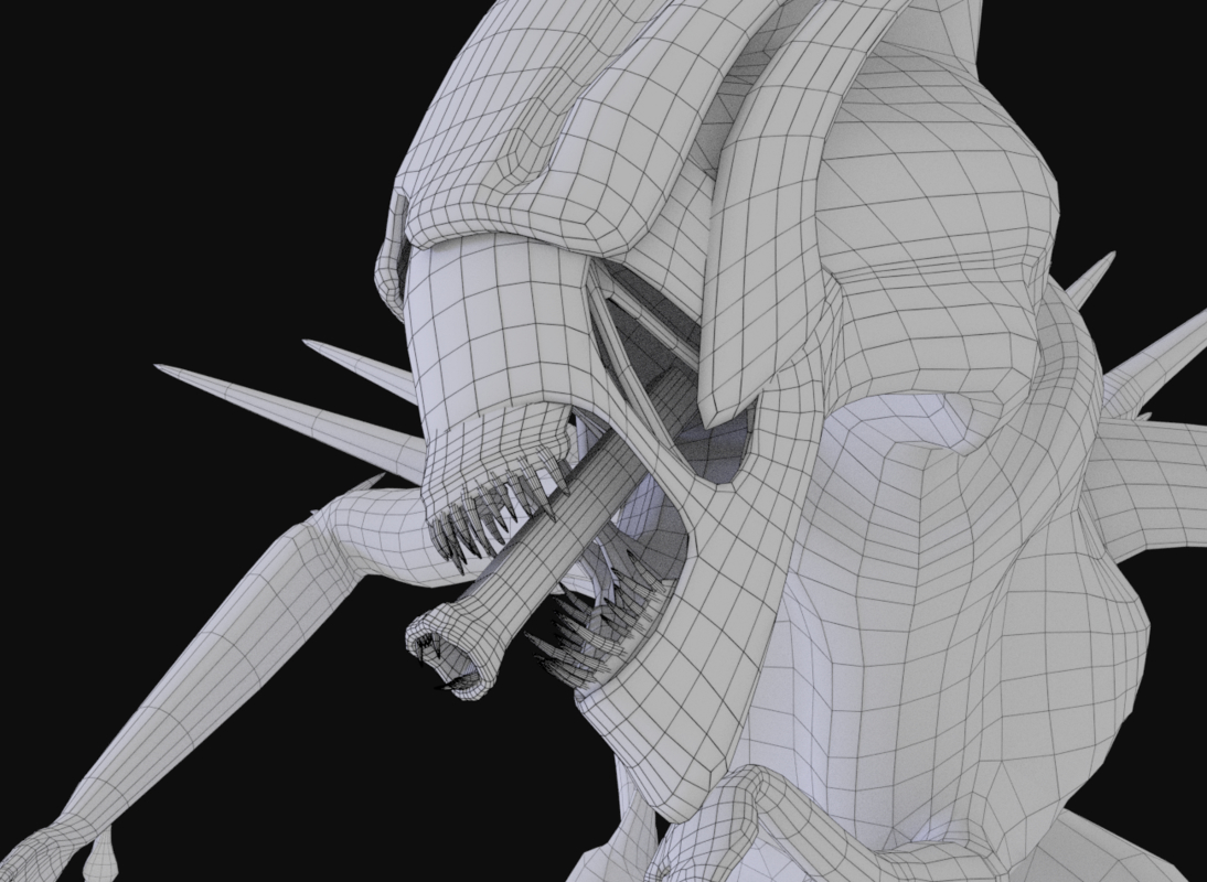 queen xenomorph 3d model