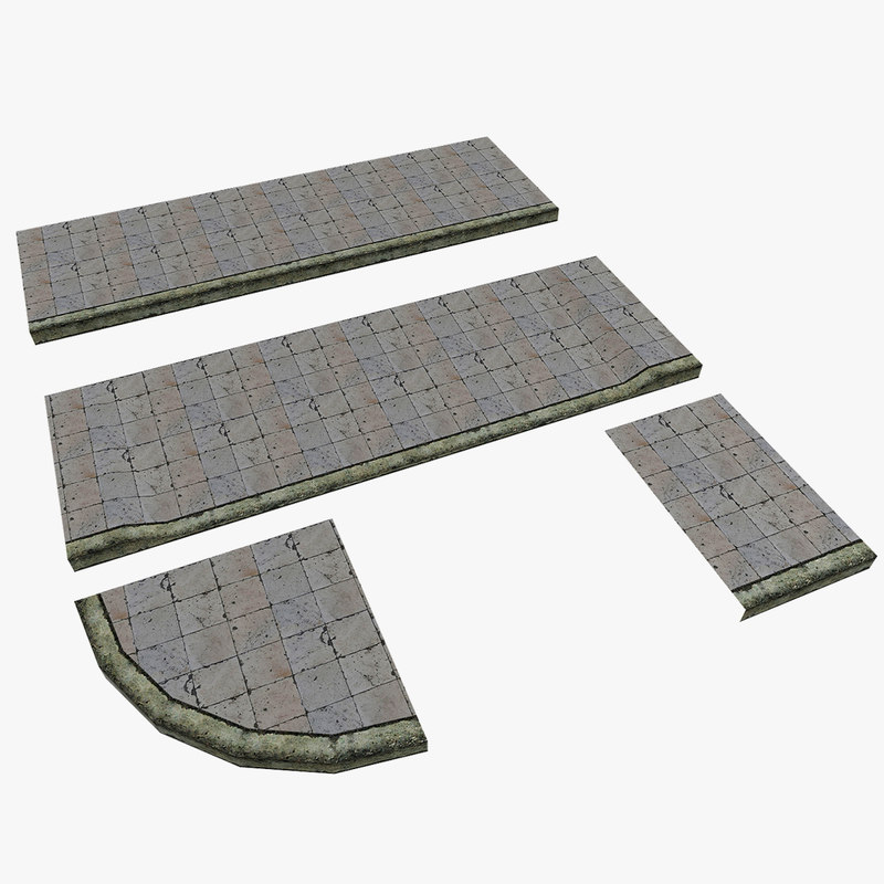 3d model modular pavement