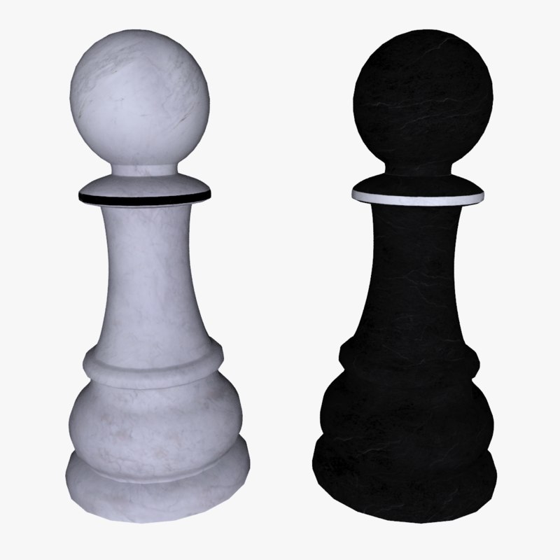 3d model pawn chess games