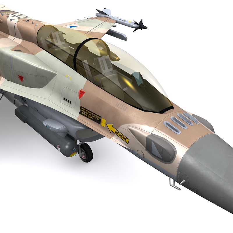 general dynamics f-16 jet fighter 3d model