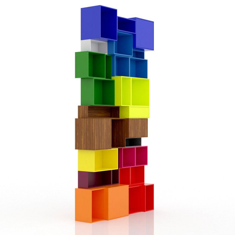 cubit book shelf 3d model