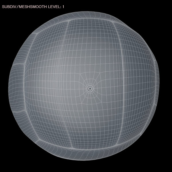 deflated volleyball balloon 3d model