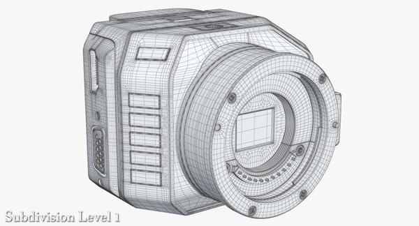 3d blackmagic micro camera model