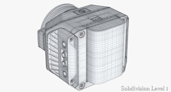 3d blackmagic micro camera model