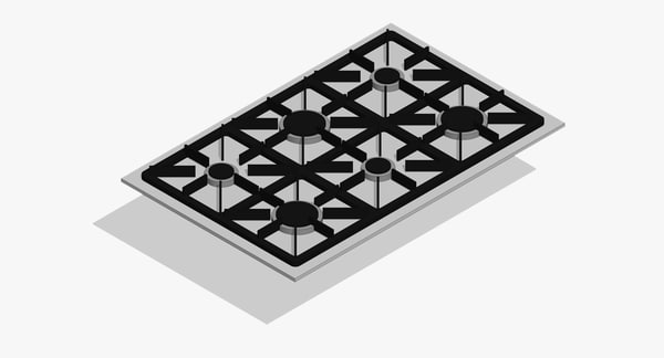 Building Revit Family Stovetop Cooktop Grill