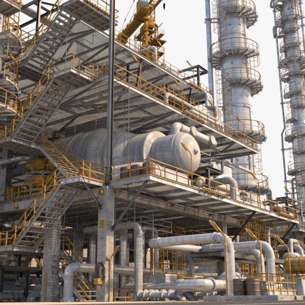 Refinery 3D Models for Download | TurboSquid