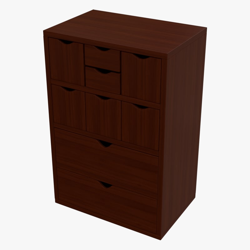 3d model cabinet dae box