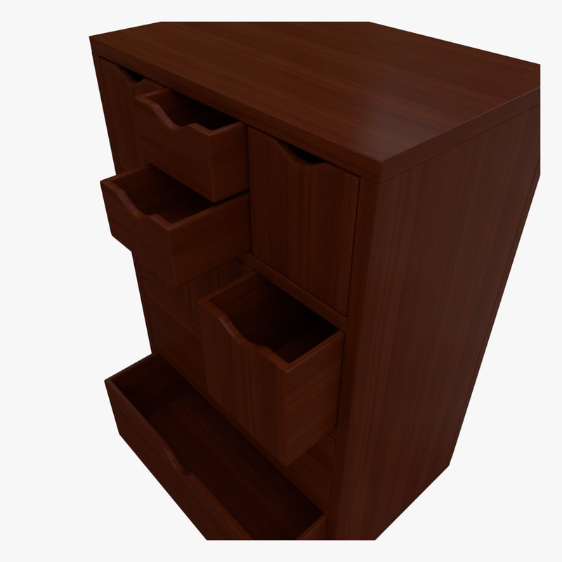 3d model cabinet dae box