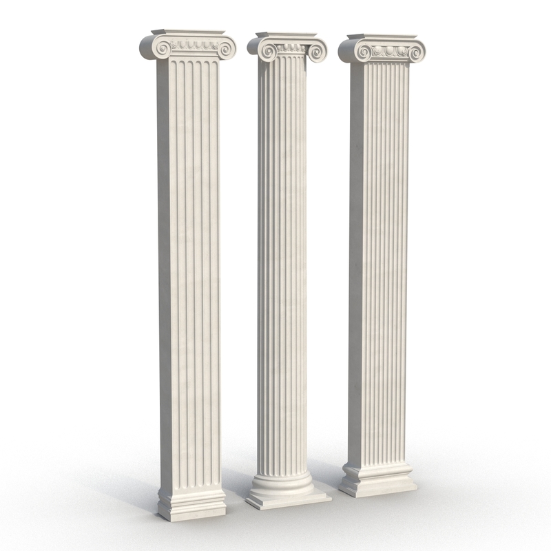 obj pilasters ionic greco roman