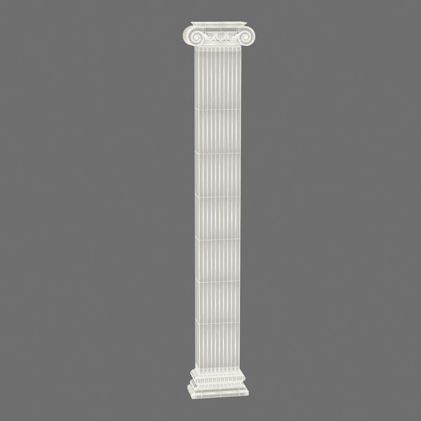 pilaster ionic greco roman 3d 3ds