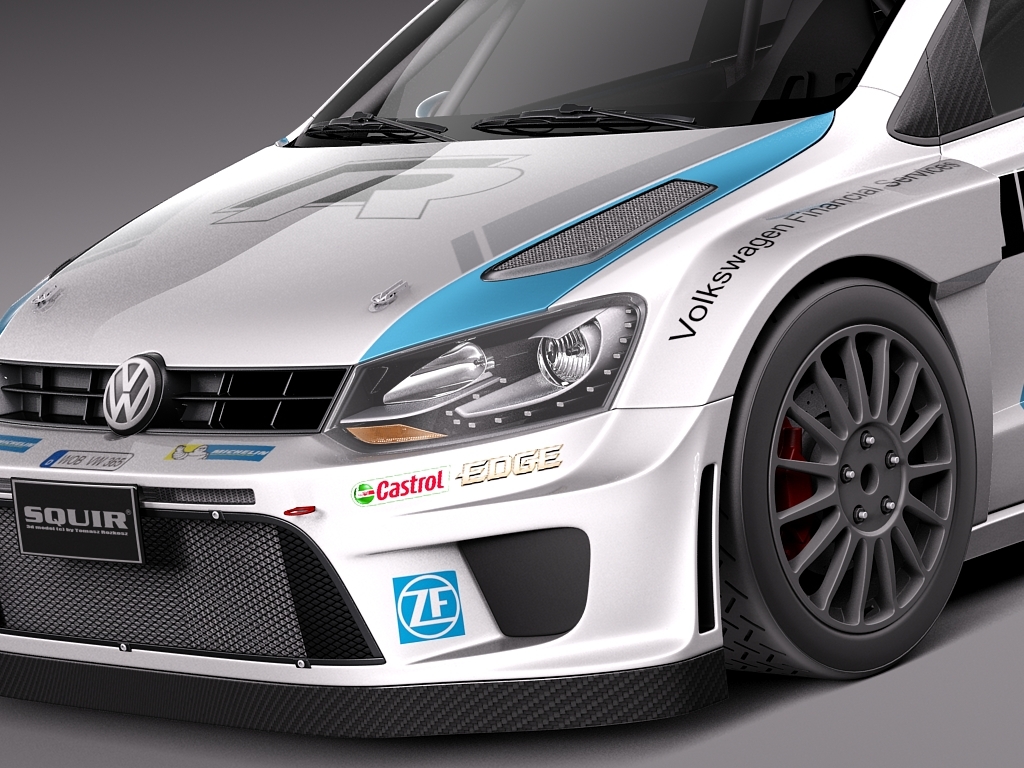 volkswagen polo rally car 3d 3ds