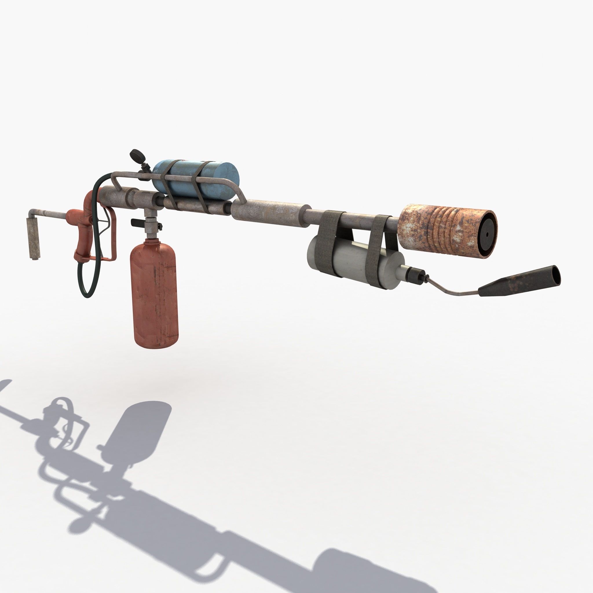 3d flamethrower modeled games model
