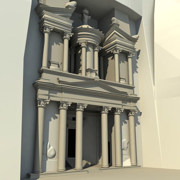 petra city stone 3d model