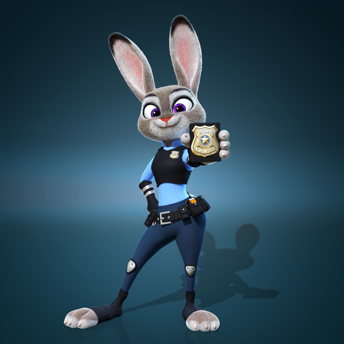 3d fur judy model