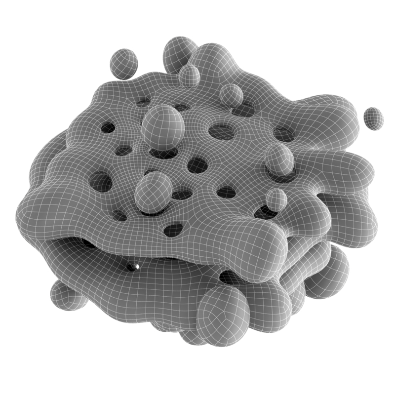 biology microbe 3d model