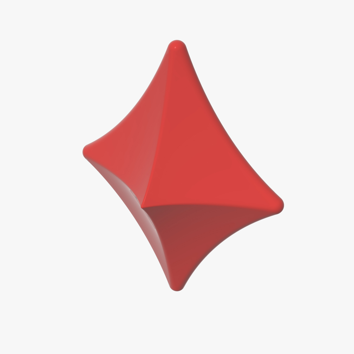 red diamond suit 3d model