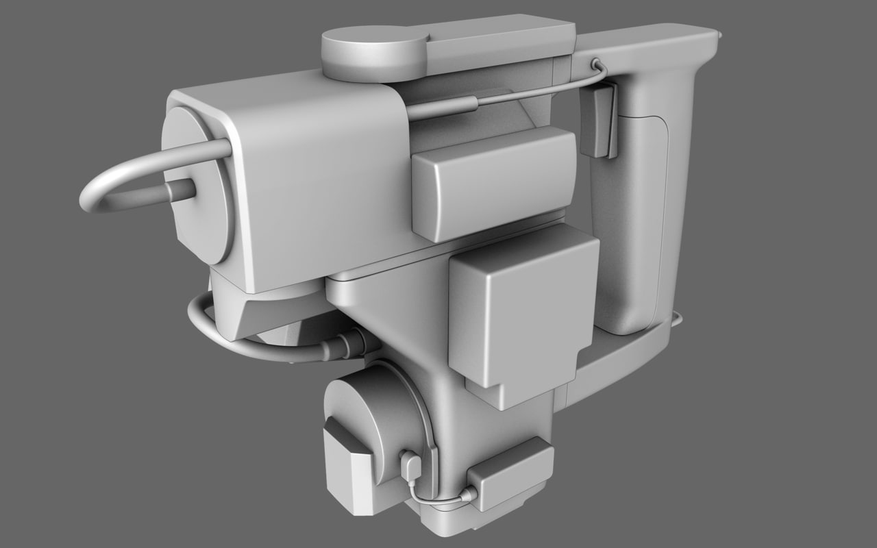 3d sci-fi motion tracker prop model