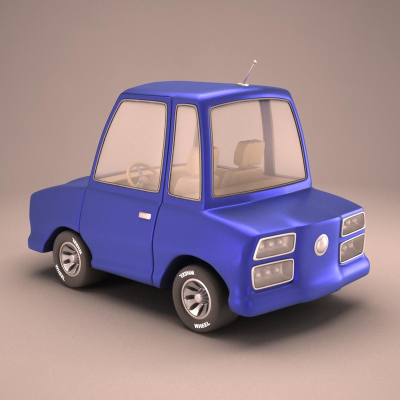 3d cartoon car model