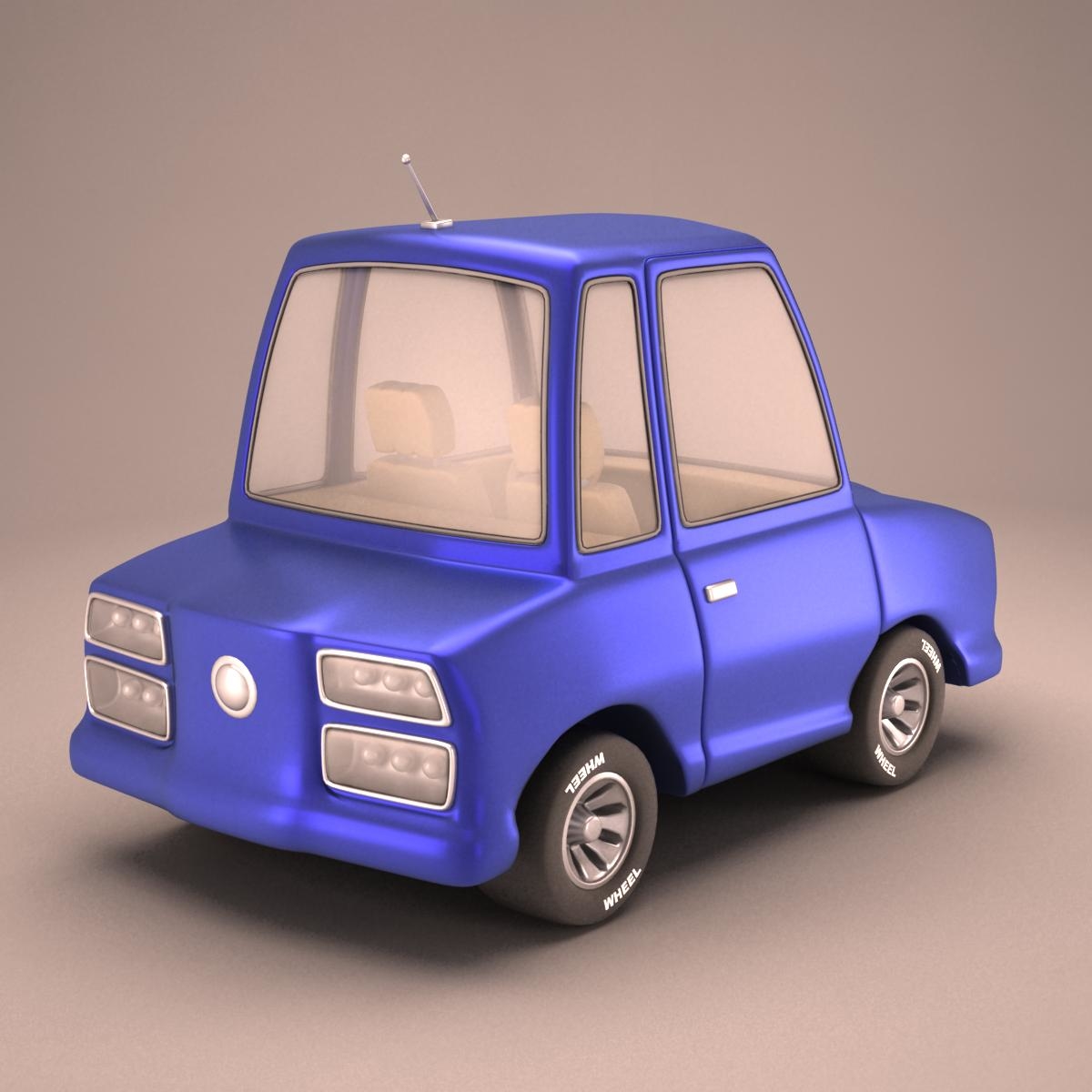 3d cartoon car model