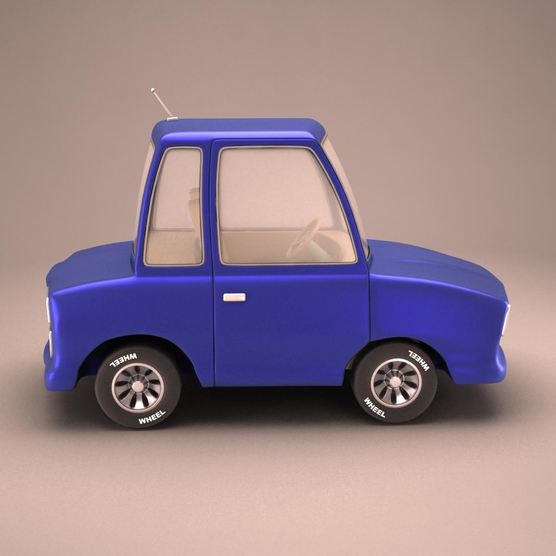 3d cartoon car model