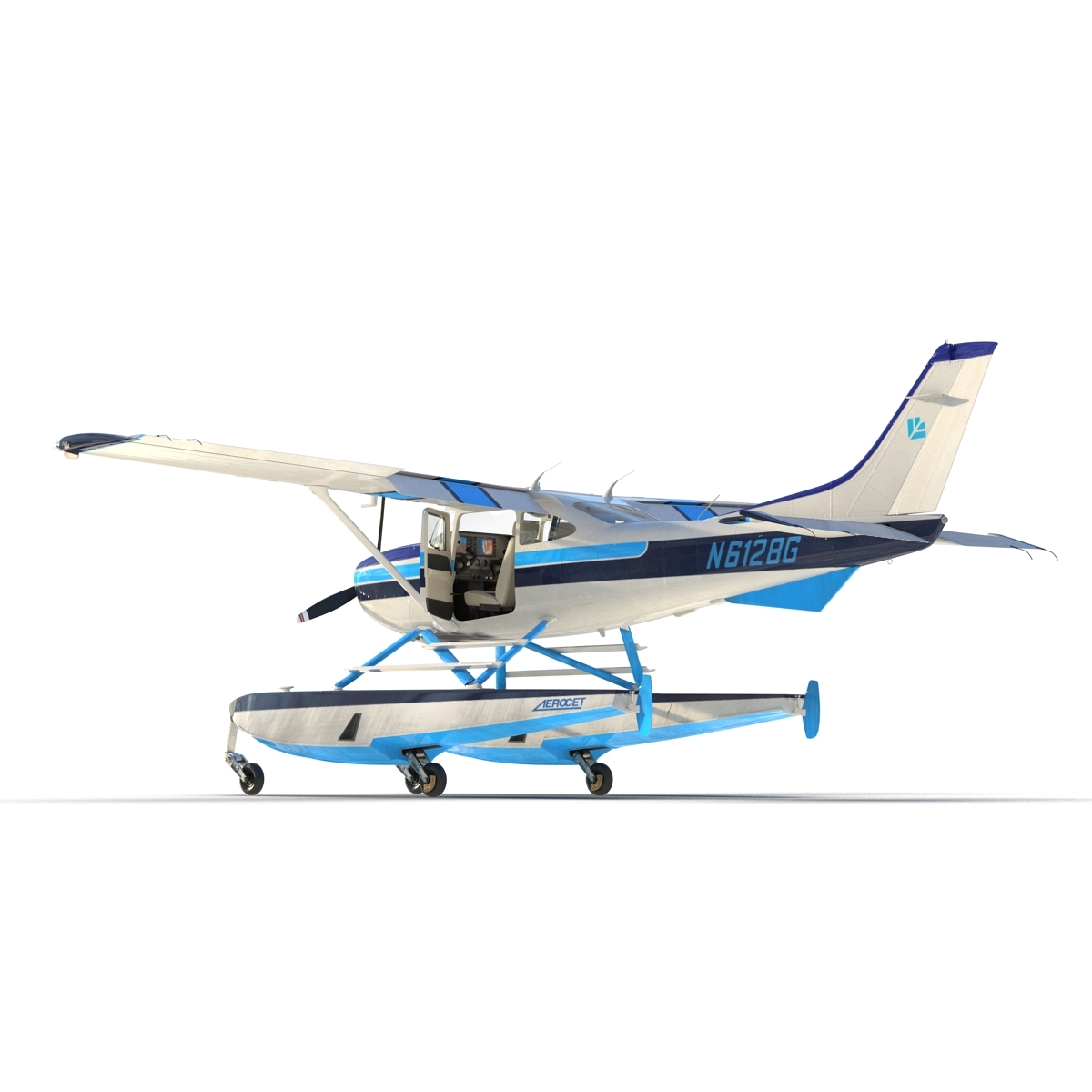 Modelo 3D do Cessna 182 Skylane on Floats Rigged Modelo 3D - TurboSquid ...